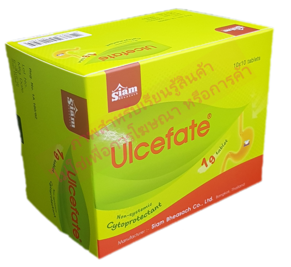 ULCEFATE 10*10′s sucralfate 1 g