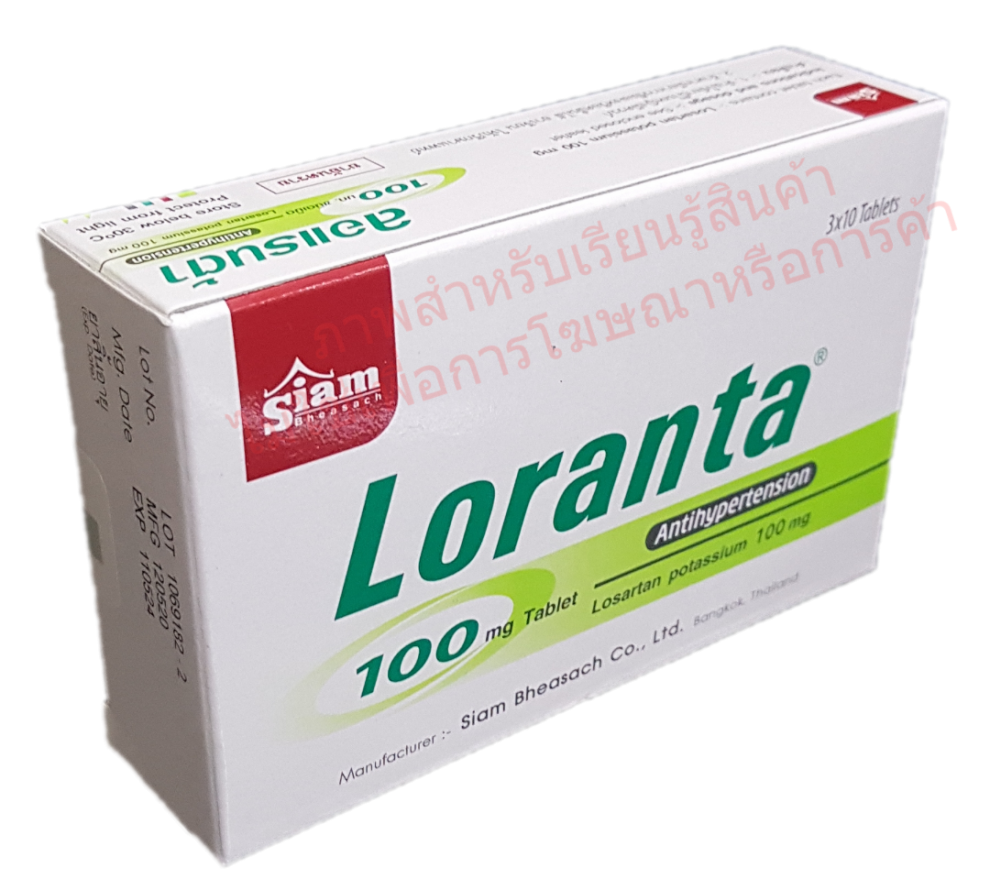 LORANTA losartan 100 mg 3*10′s SIAM